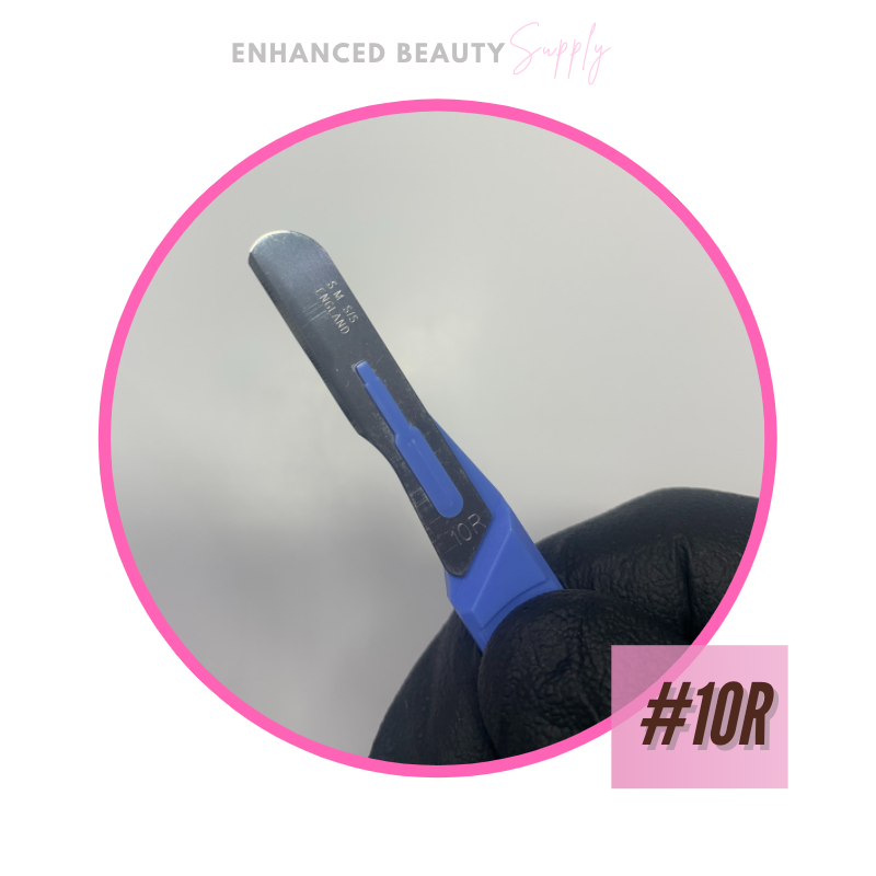 Disposable #10R Dermaplaning Blade with Handle – Enhanced Beauty Supply